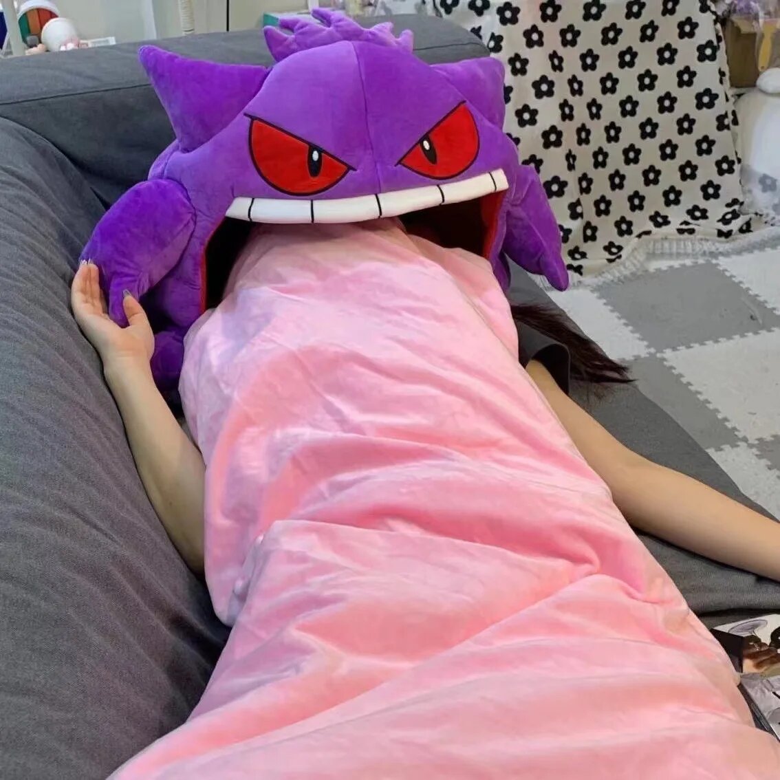 Игрушка-подушка Pokemon Miniso Gengar TAKARA TOMY, geenggui tanzi, унисекс