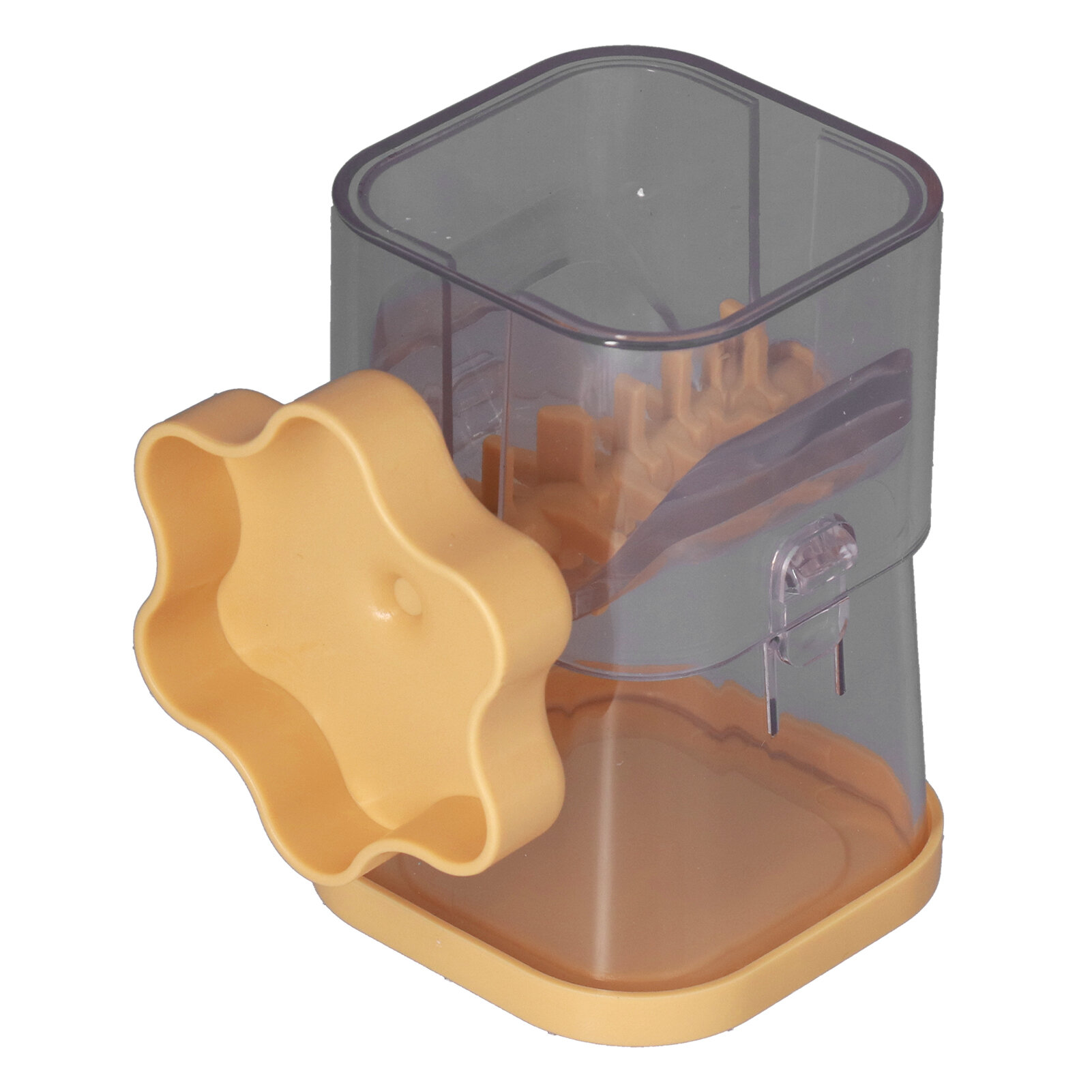 Ручной измельчитель орехов, легкий, простой в очистке, ручная кривошипная шлифовальная машина для миндаля, фундука, орехов пекан, желтый