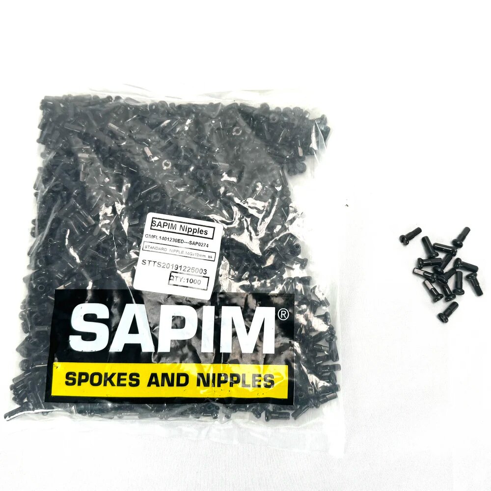 SAPIM Латунные спицевые ниппели 14G 2.0X12MM 72PCS