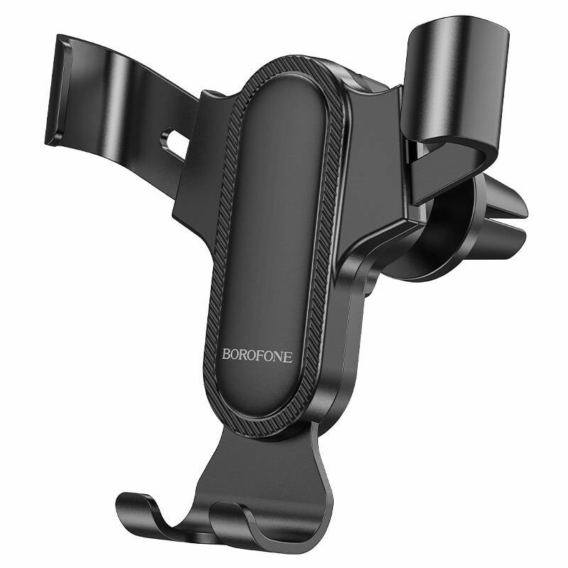 Автомобильный держатель для телефона BOROFONE BH74 для воздуховода, черный (6974443386844)