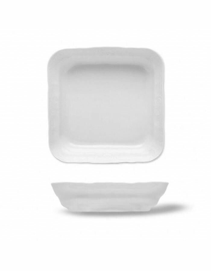 Салатник квадратный 25 см, Bernadotte недекорированный