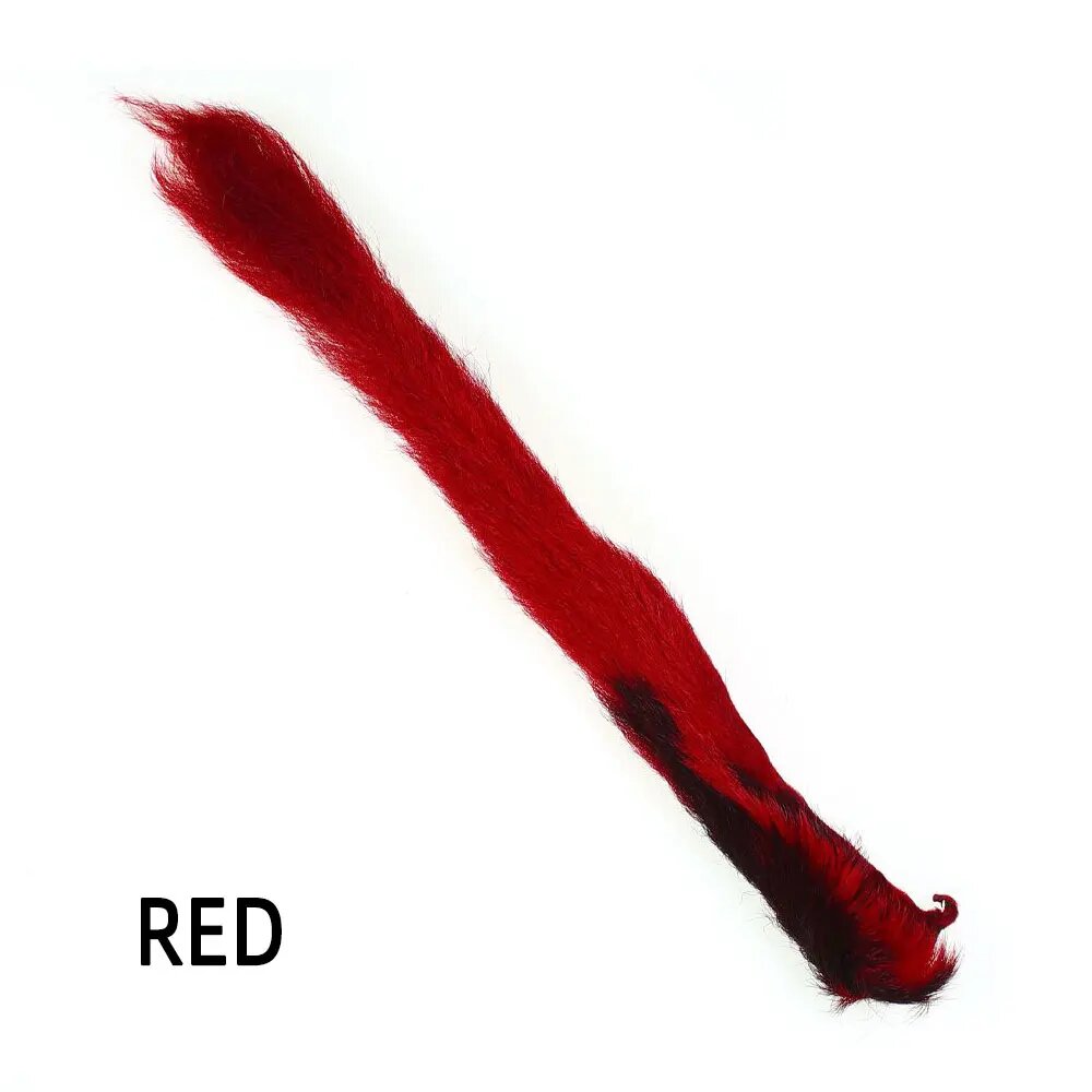 Bimoo волос теленка для вязания мух Красный, 1PC Red