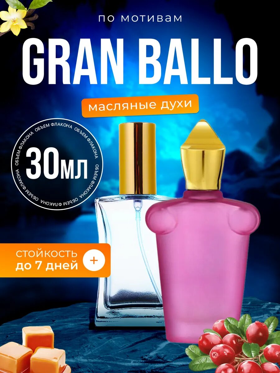 Духи масляные по мотивам Gran Ballo Ксерджофф Гран Балло парфюм женские стойкие