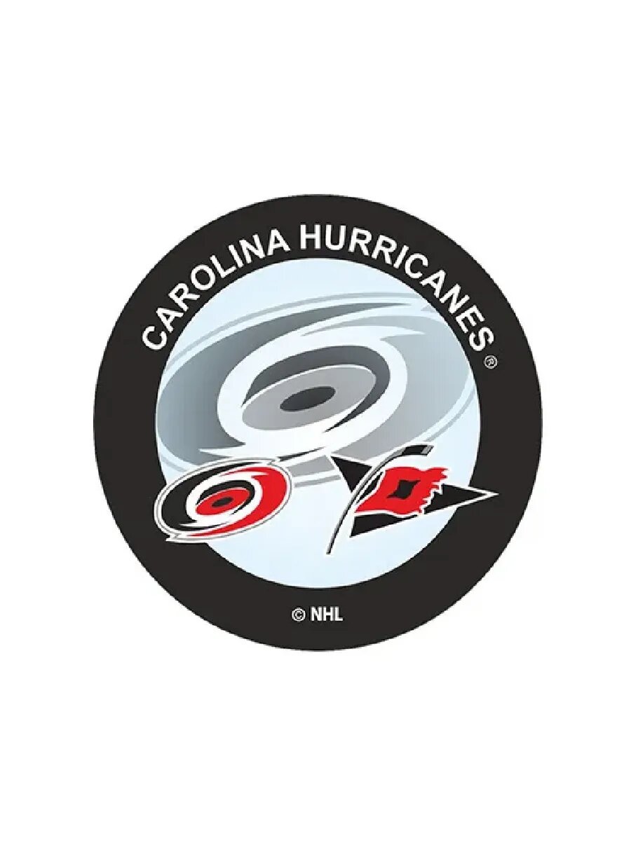 Шайба НХЛ три логотипа Каролина 1-ст.