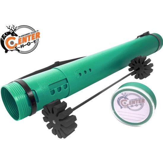 Тубус для стрел Centershot пластиковый с держателем зеленый