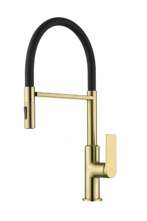 Смеситель для кухни GANZER GZ07126-S с гибким магнитным изливом