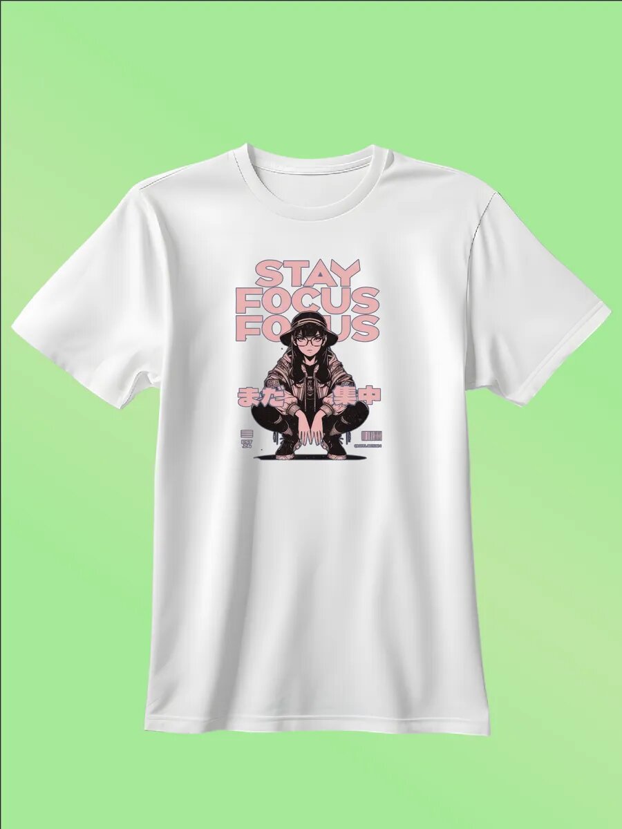Футболка focus амиме с символами