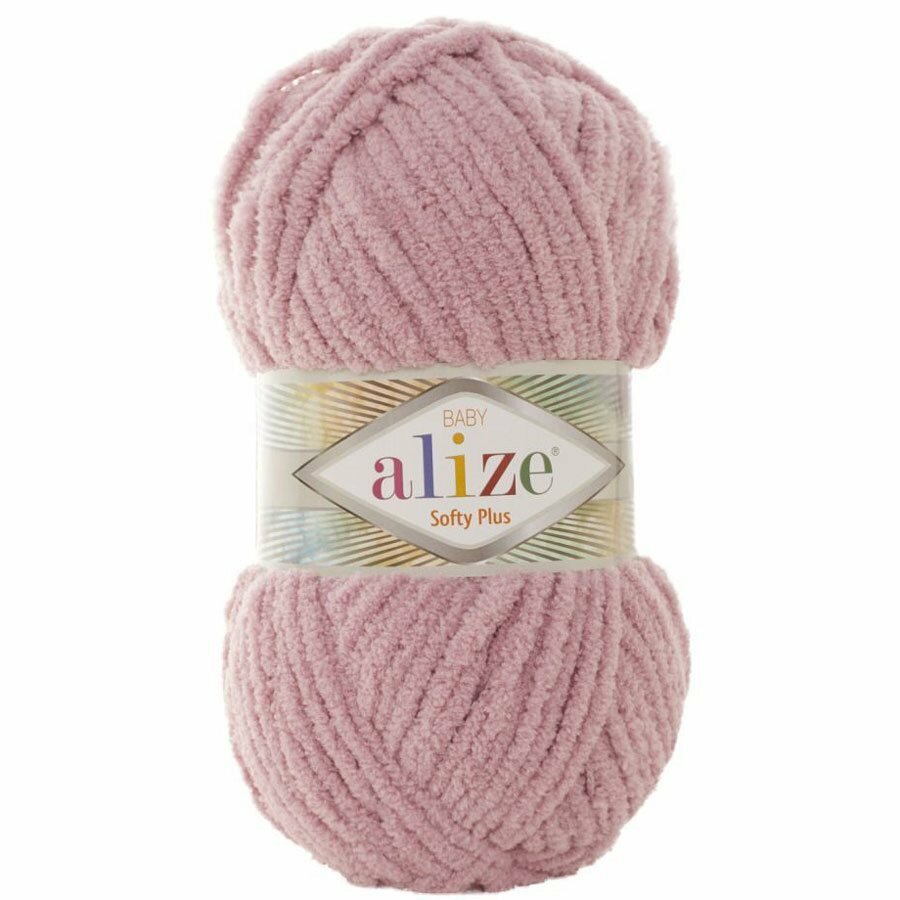 Пряжа Alize SOFTY PLUS 295 п. роза (5 мотков)