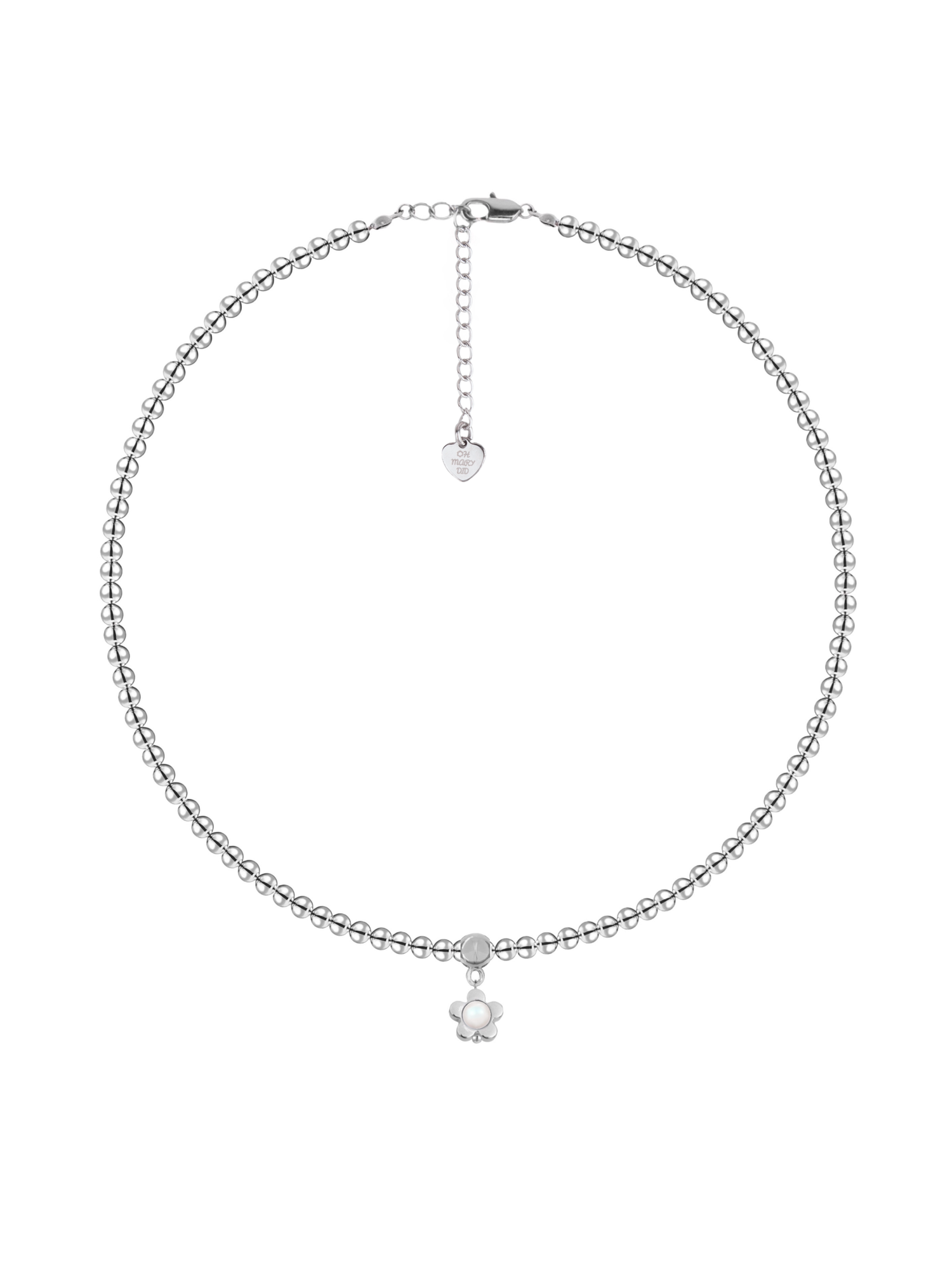 Чокер, гематит, жемчуг Swarovski синтетический