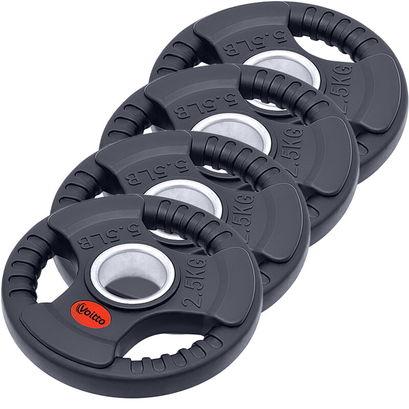 Набор дисков обрезиненных с 3-мя хватами Voitto V-302 2,5 кг (4 шт) - d51