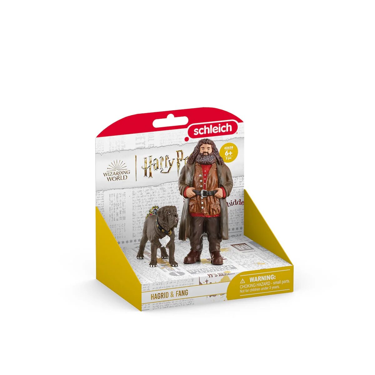 Schleich. Фигурка 42638 Harry Potter "Хагрид и Клык" Гарри Поттер, реалистичная, тактильная, для детей от 6 лет
