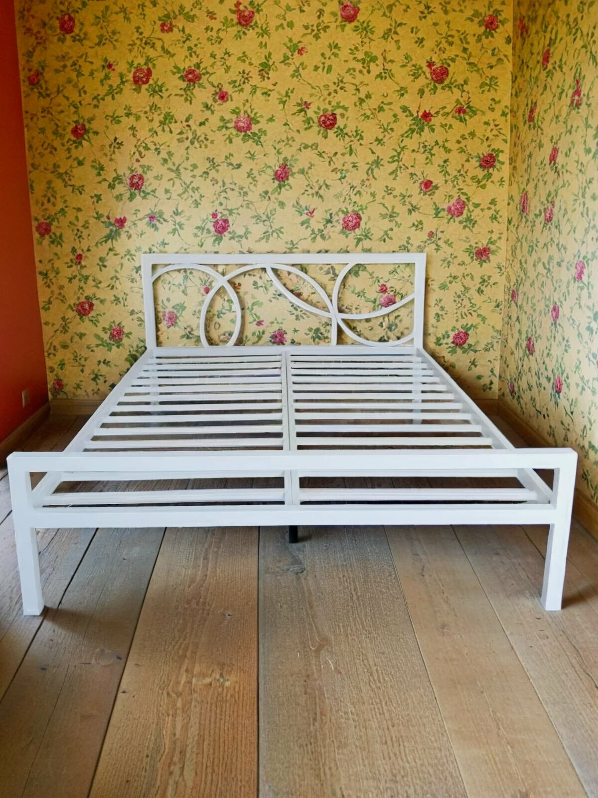 Кровать LOFT Mebell "Злата", металлическая, усиленная, 140х200