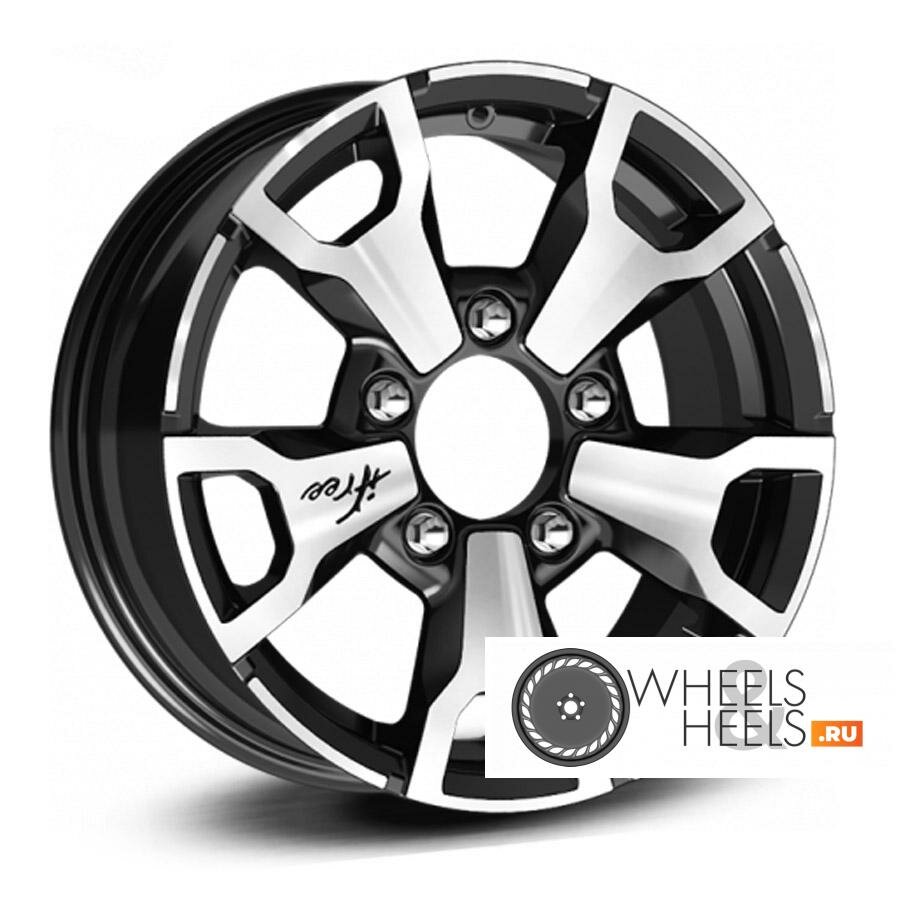 Диск автомобильный литой iFree Тайган 16x6 5x139.7 et40 dia98.1 Черный с полированной лицевой поверхностью