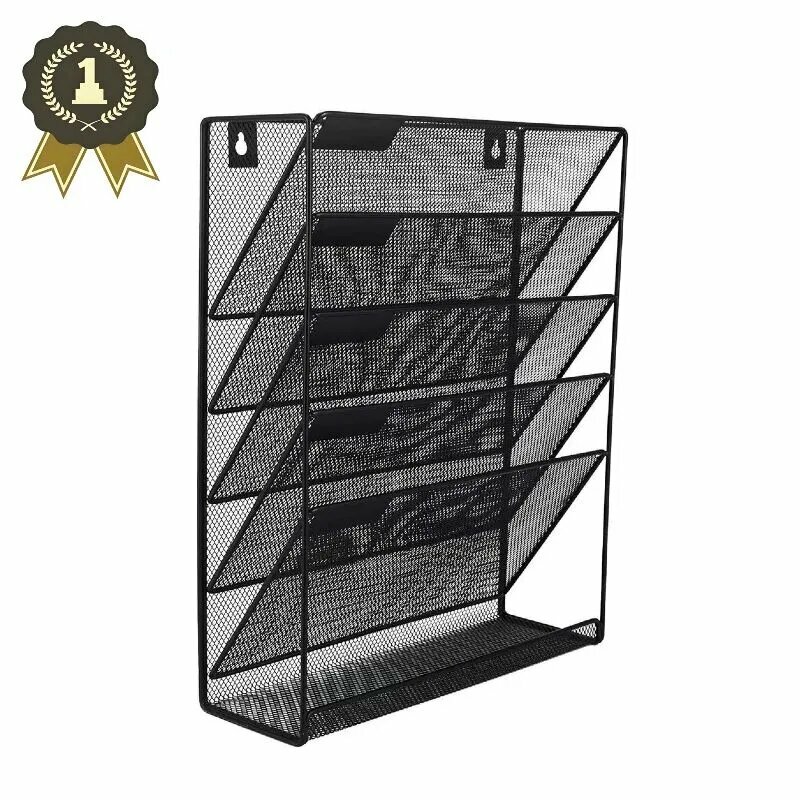 Органайзер для канцелярии 6 уровней вертикальный, Лоток для бумаг металлический, подставка канцелярская А4-pjx ZH