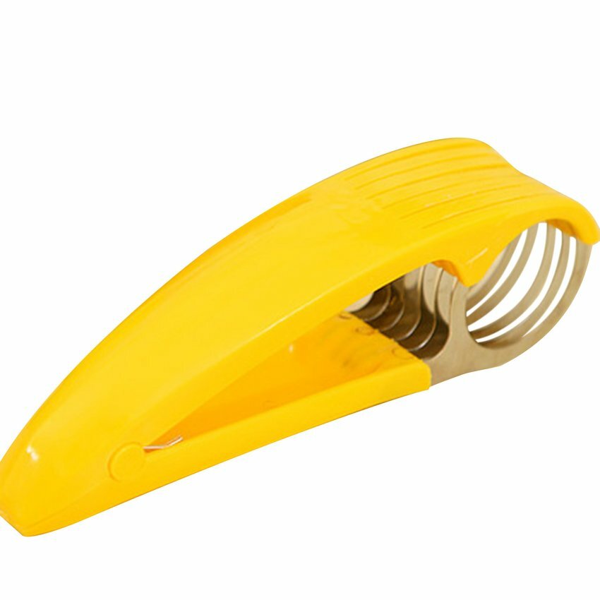 BS Kitchen Tool из нержавеющей стали для нарезки колбасы, бананов, фруктов, клубники, огурцов, ломтерезка Handy Slicer от Home Adorable