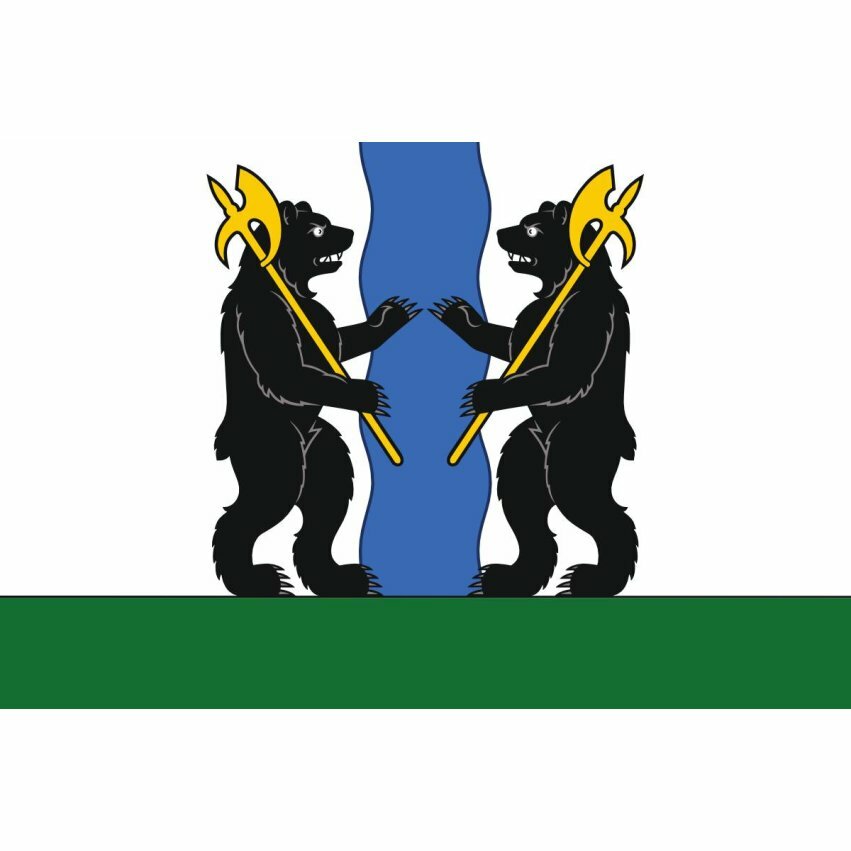 Флаг Ярославского района (Ярославская область) 135x90 см.