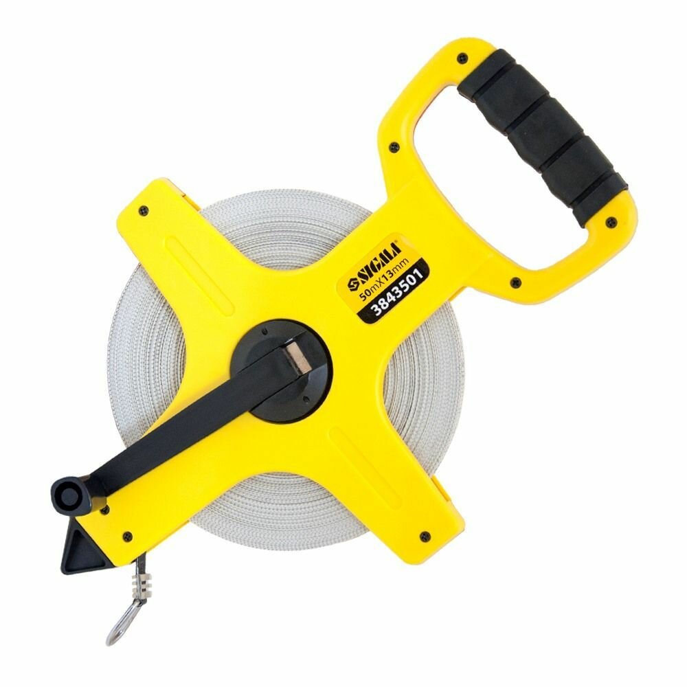 Рулетка 50м13мм геодезическая (стекловолокно) SIGMA