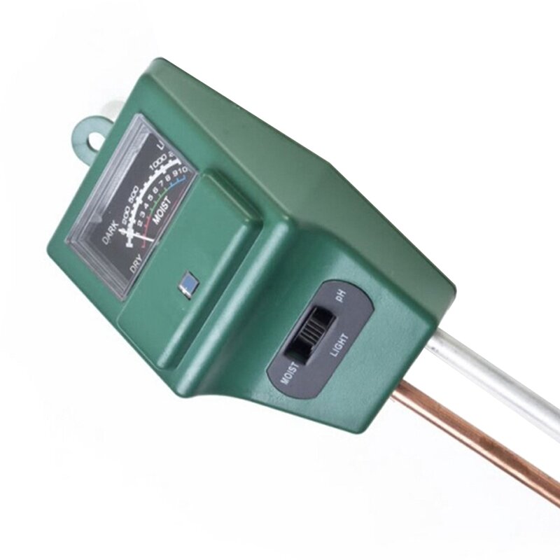 В 1 прибор для измерения уровня pH и измеритель влажности почвы для горшечных растений