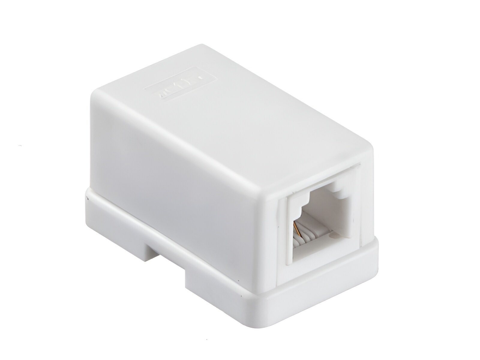 Телефонная розетка евростанд RJ-11(6p2c) 1 гнездо, мини, белая