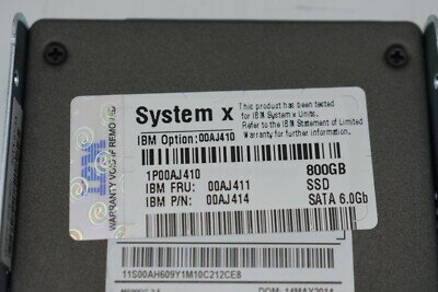 Твердотельный накопитель Lenovo 00AJ410 800GB 2.5" SATA 6G MLC
