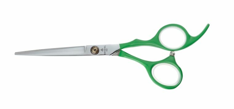Парикмахерские ножницы DEWAL COLOR STEP прямые 5,5, зелёные