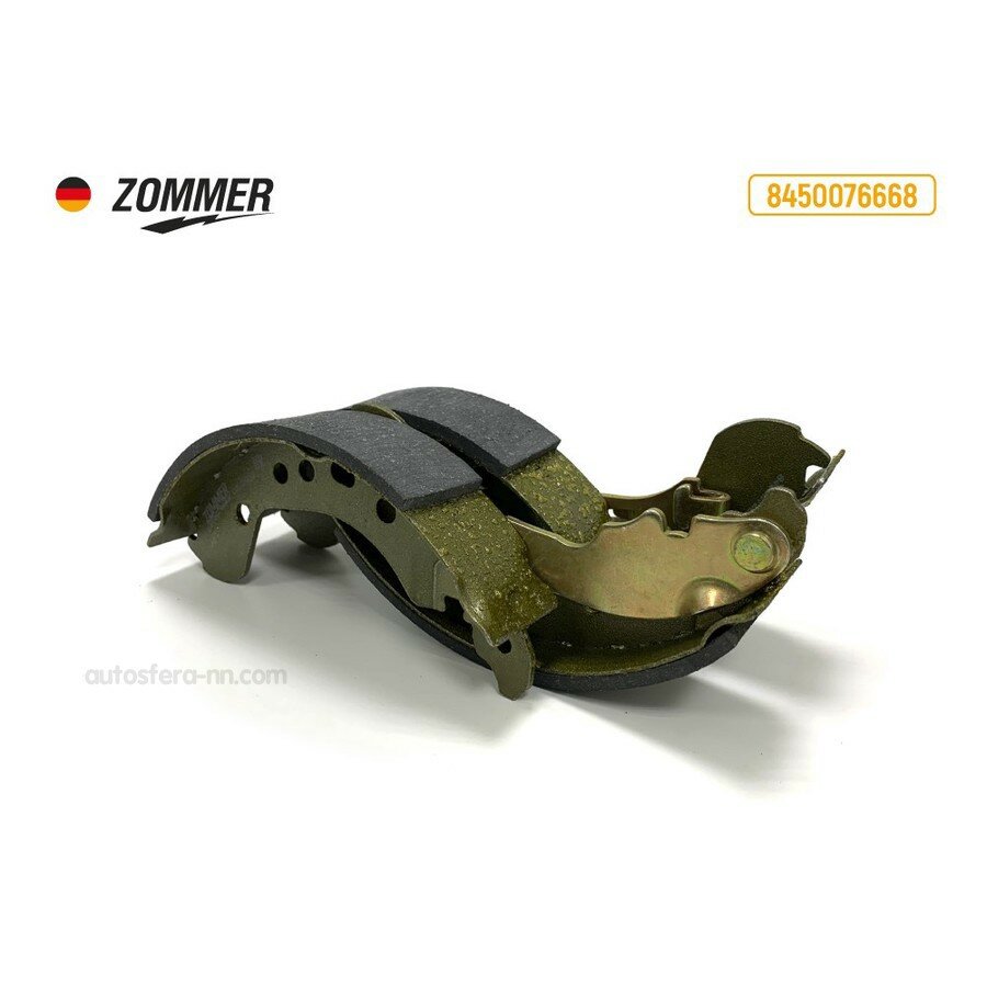 ZOMMER 8450076668 Колодка тормозная Лада Vesta зад к-т 4шт (ZOMMER)