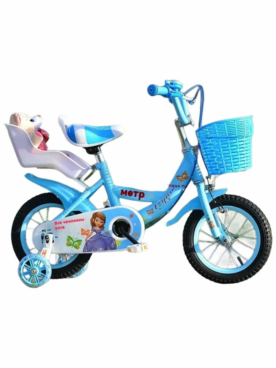Детский велосипед RUSH PRINCESS, для девочек, сталь, 12", 18", 5-7лет, до 50кг