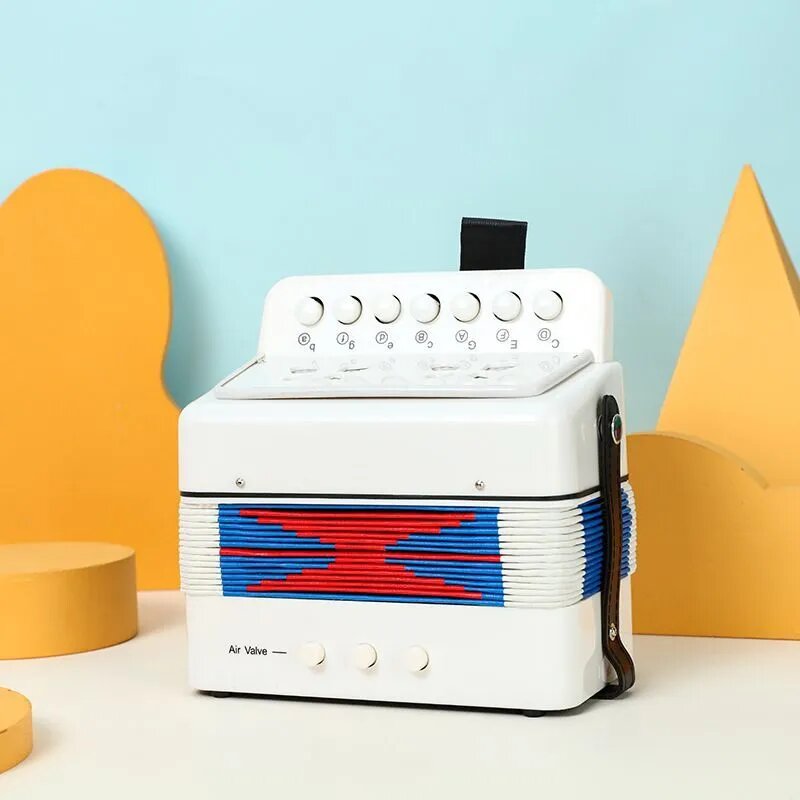 Детская гармонь, 7 клавиш, синтезаторные клавиши, легкая, для развития музыкальных способностей