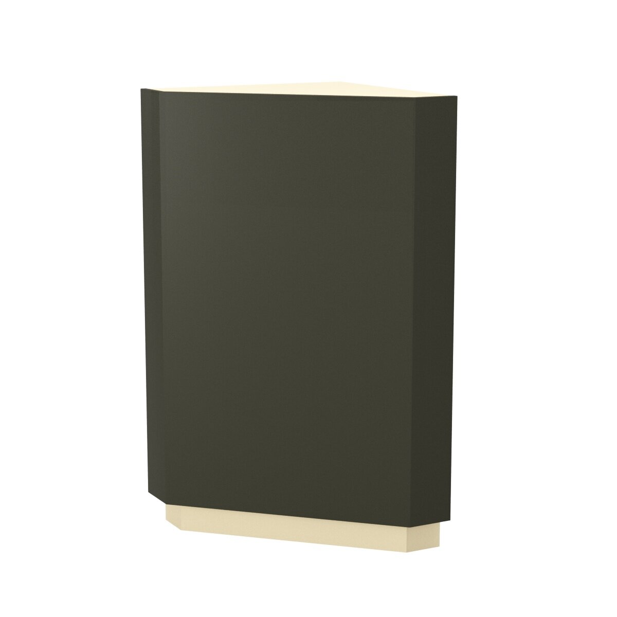 Витрина угловая "Диаманд" №6, Крем Вайс + Черный. Производитель товара - компания ТОБ.