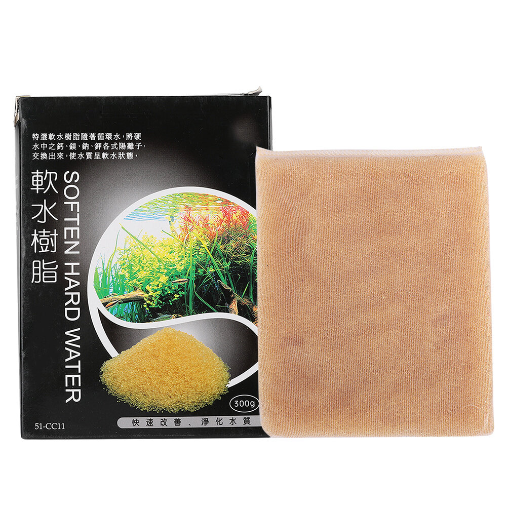 Смола для мягкой воды, фильтрующий материал для аквариума, фильтрующие частицы для аквариума, смягчение качества воды