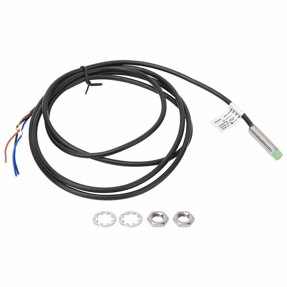 Датчик приближения BERM, металлический индуктивный тип, 10-30 В постоянного тока, 3-проводной, NPN, NO, 2 мм, диаметр 8 мм