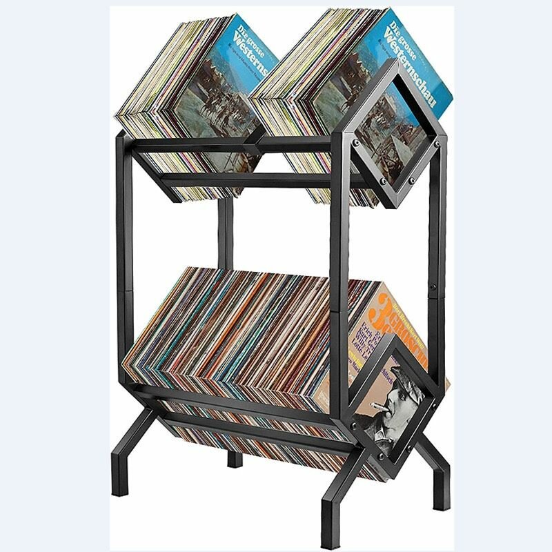 Подставка ящик для хранения виниловых пластинок и журналовЯщик кейс органайзер для хранения до 160-200 виниловых пластинок