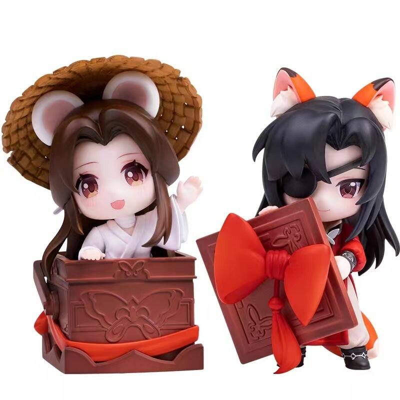 Аниме бокс Благословение небожителей/Tian Guan Ci Fu/Фигурка-Hua Cheng Xie Lian/8CM (коробка) -enj