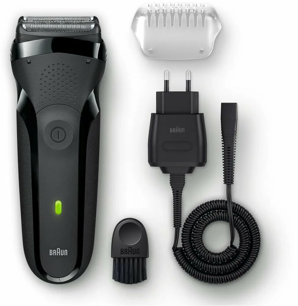 Электробритва Braun Series 3 300S, водонепроницаемая, черная