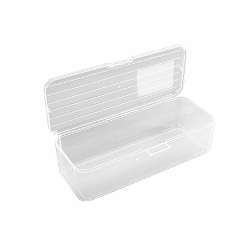 Hsheskz Пенал большой емкости Компактный прозрачный пластиковый ящик для хранения для дома, школы, офиса