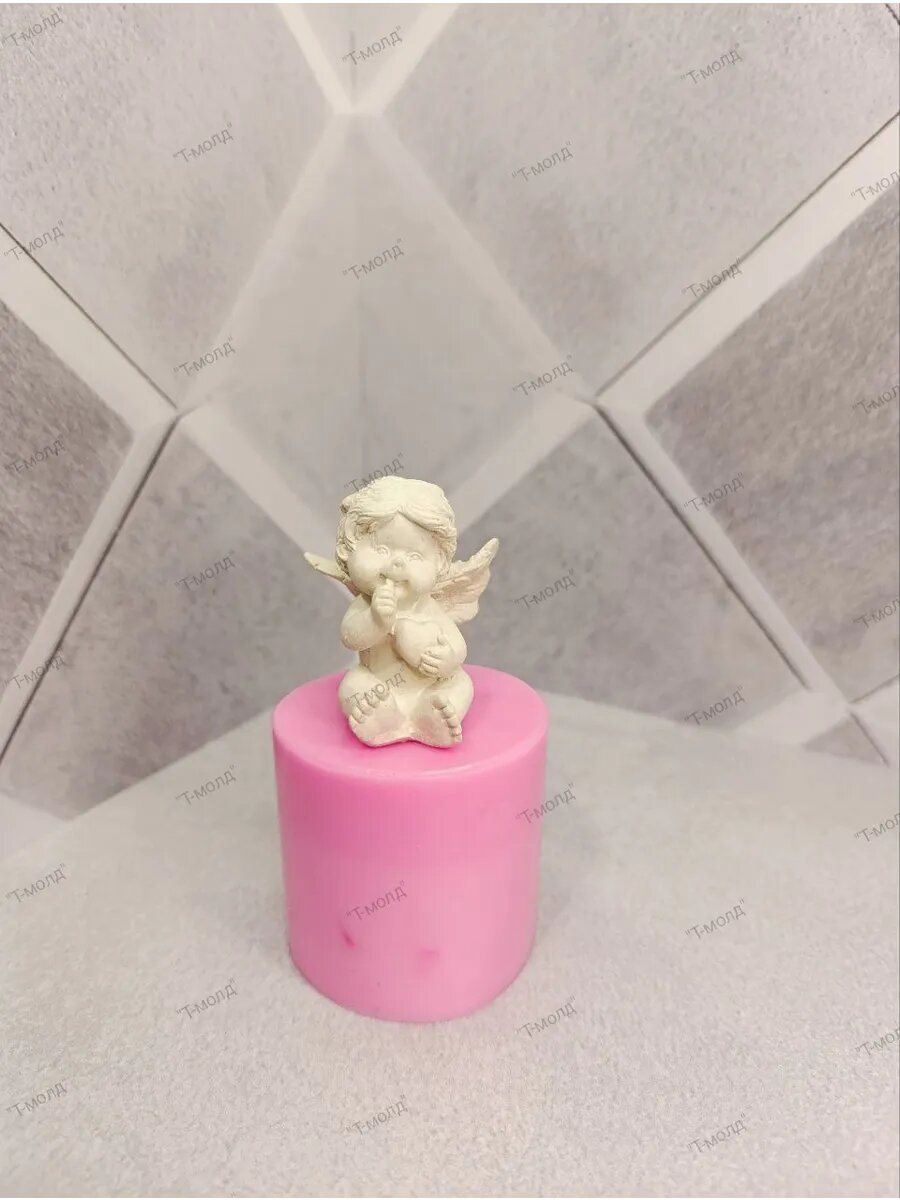 Молд силиконовый "Ангелок" для свечей, гипса и смолы, 5.5х3 см