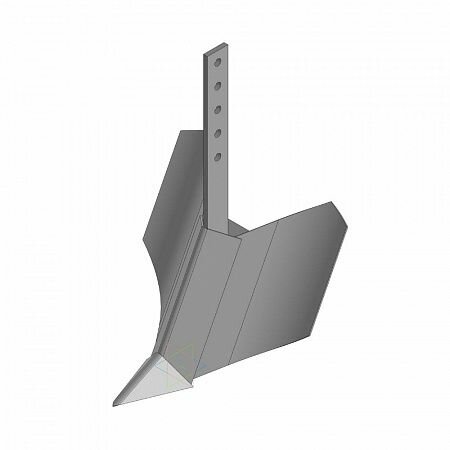 Окучник однорядный, стойка 8*400 мм, нерегулируемый, без сцепки