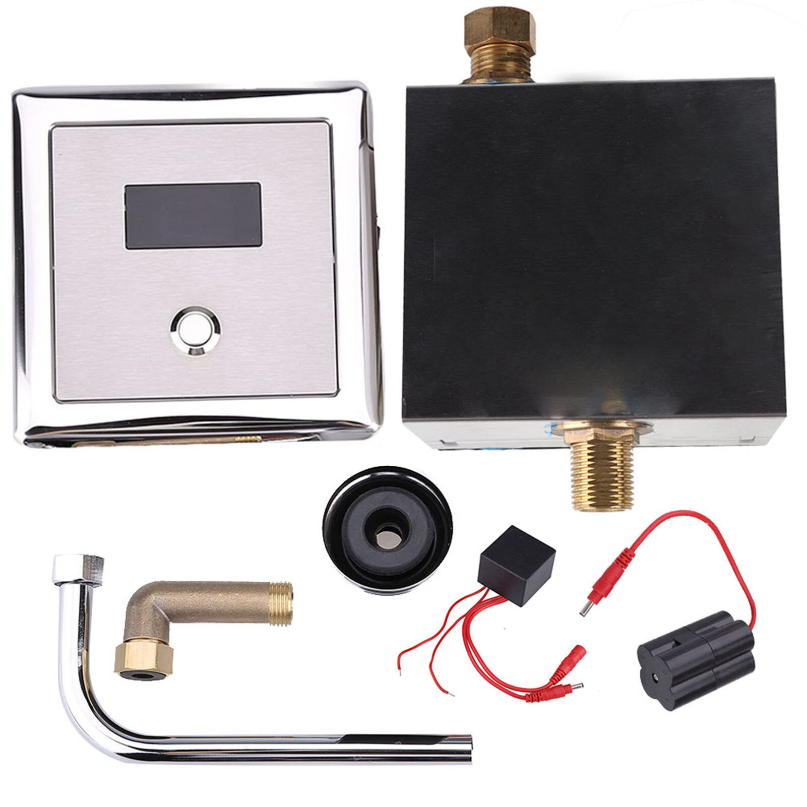 Настенный умывальник, автоматический писсуар, смывной клапан, ванна, унитаз, смесители, краны