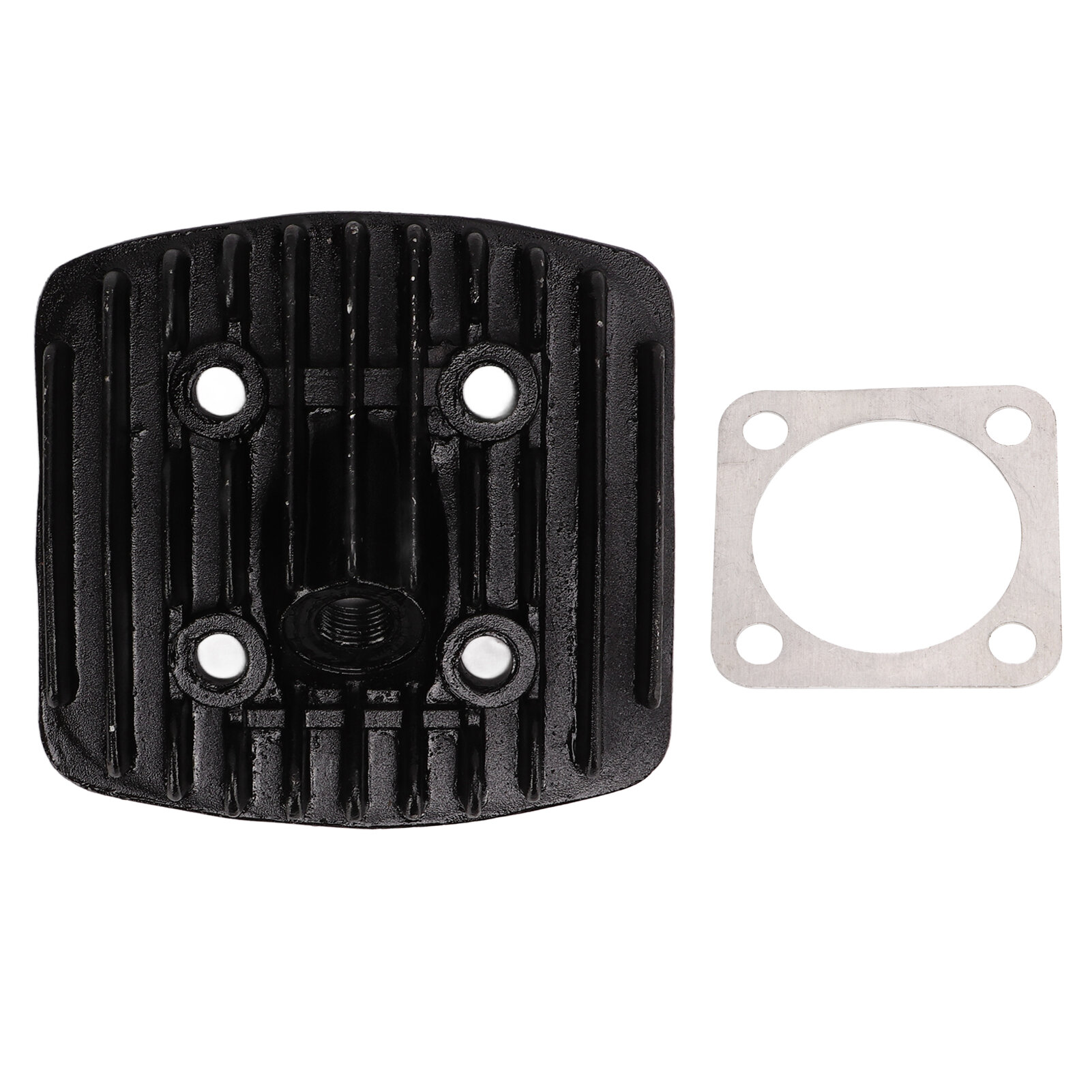 Крышка головки цилиндра двигателя, 47 мм, черная, из алюминиевого сплава, запчасть для моторизованного велосипеда 66cc/80cc.