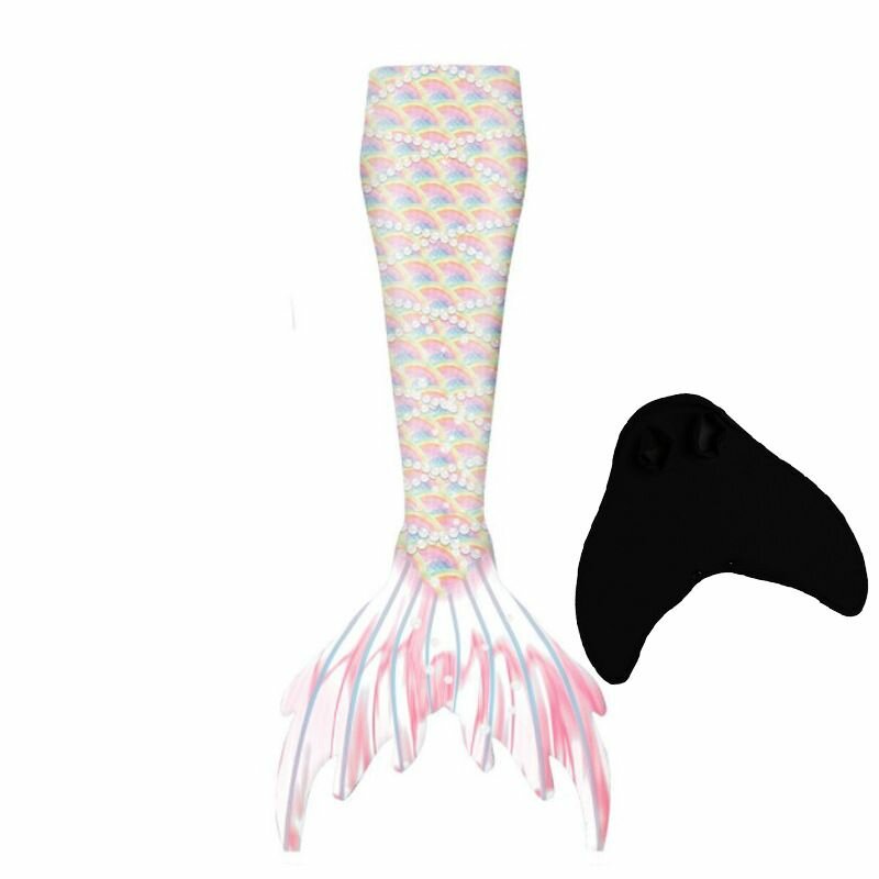 Хвост русалки + плавники, купальники для фотосъемки пляжного аквариума, Взрослые,2 в 1