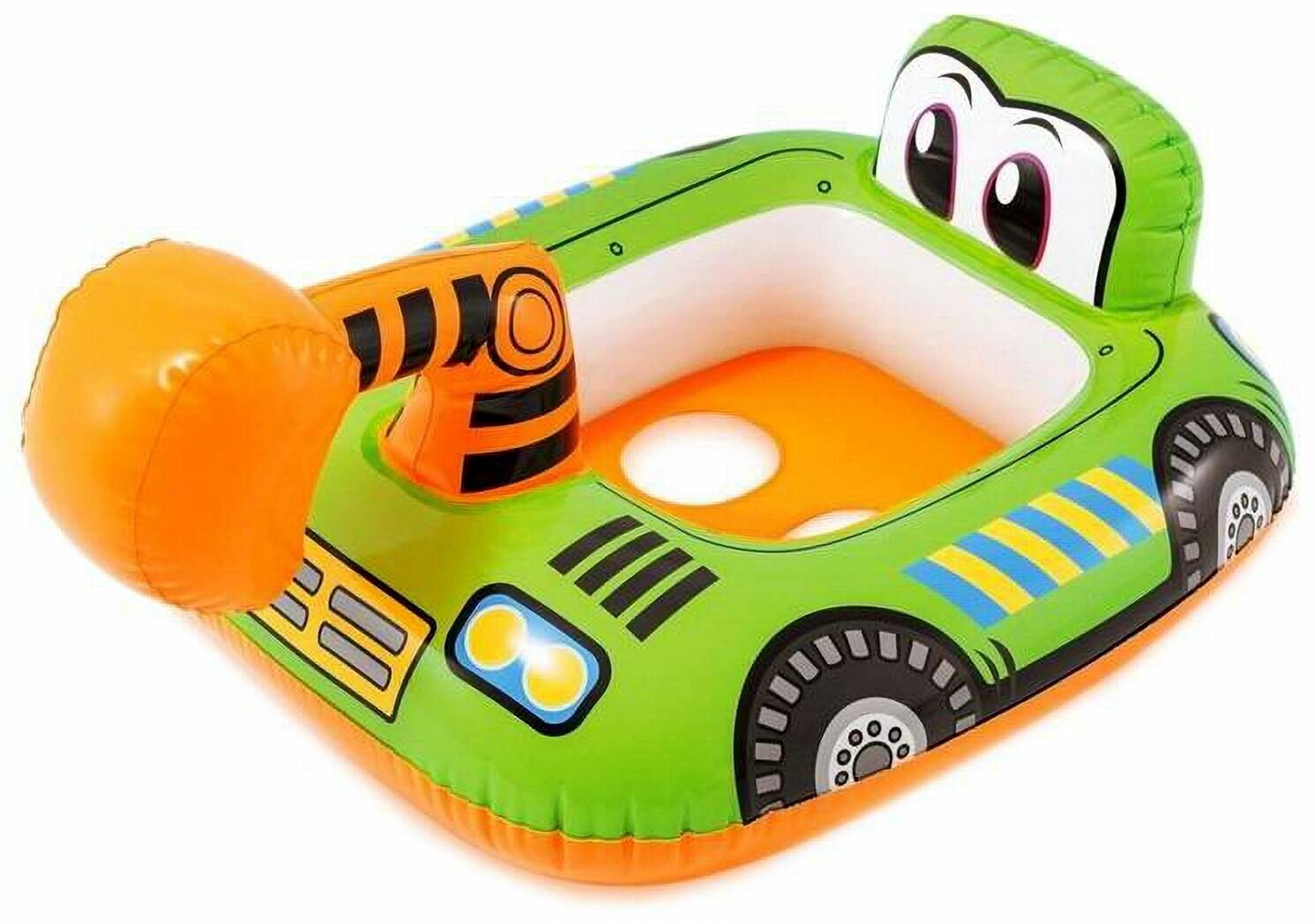 Круг надувной INTEX Kiddie Floats Экскаватор, для малышей с трусами, 1-2 года int59586NP/экскаватор
