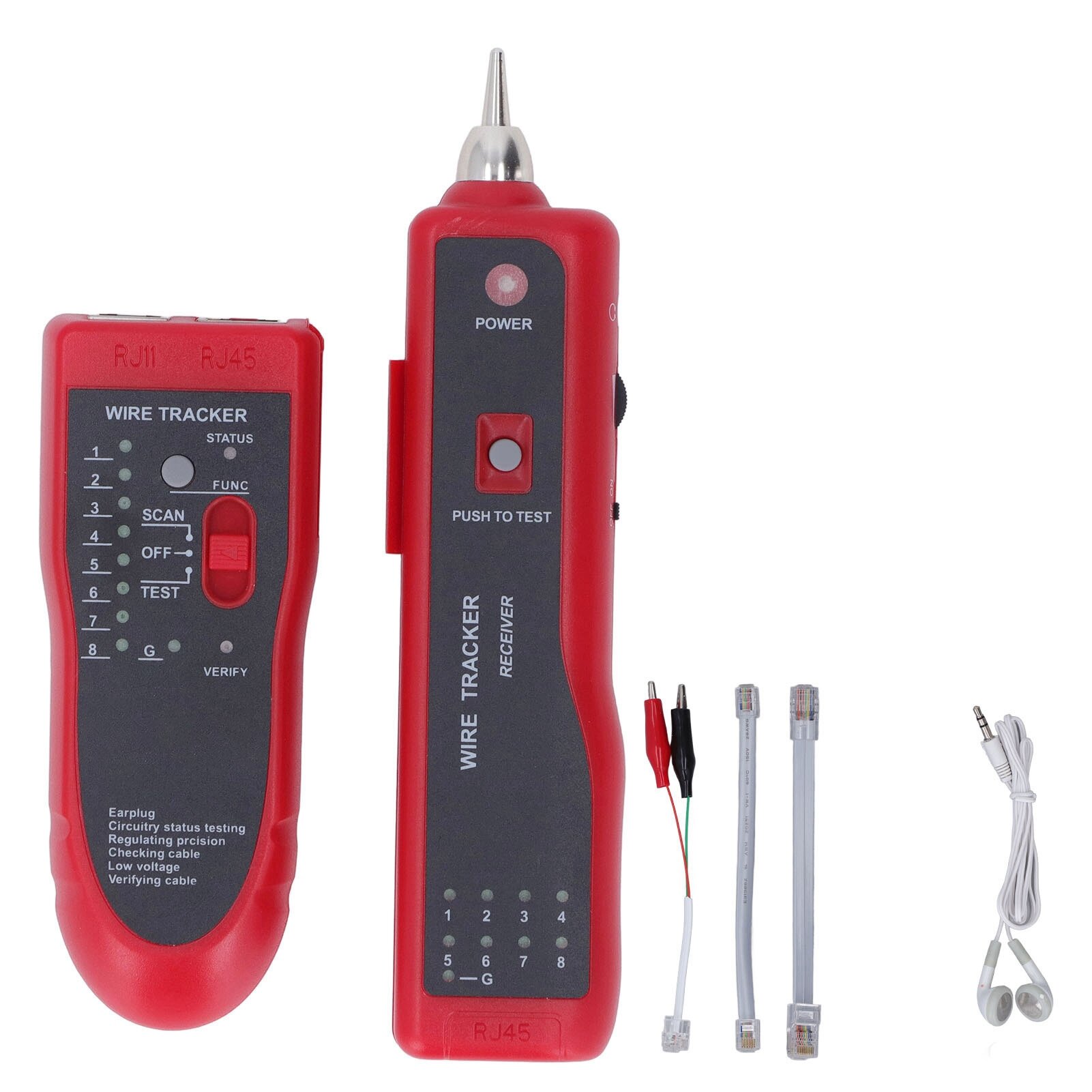 Комплект трассировки проводов, тестер телефонной линии, с наушником.
