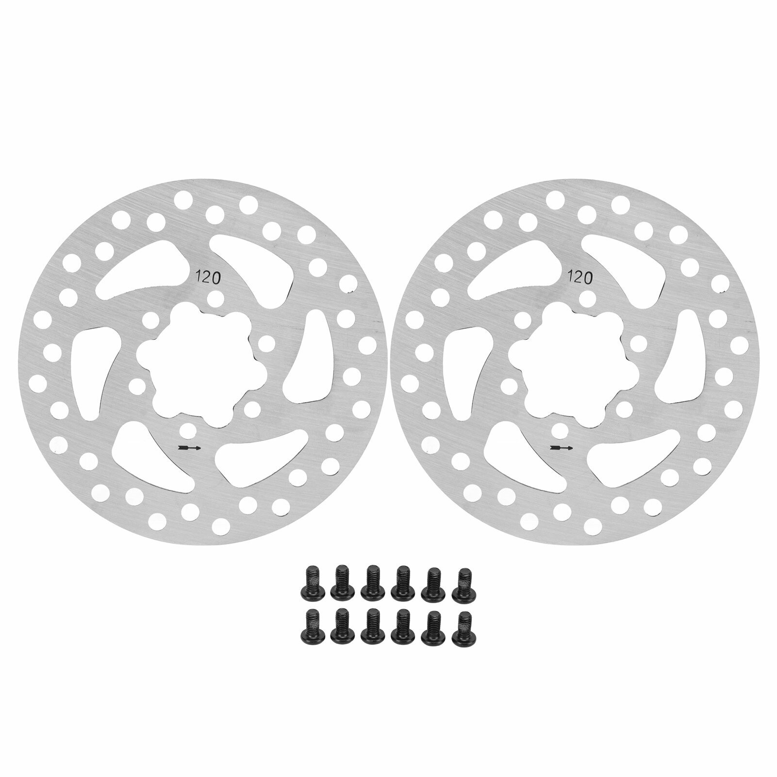 Тормозные диски для горного велосипеда 120 мм, комплект для замены дисковых тормозов с винтами.