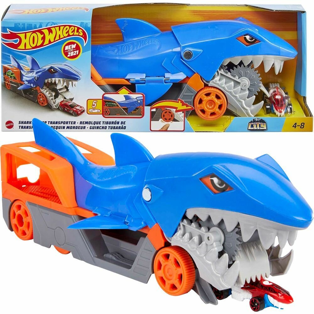 Автовоз Голодная акула-транспортер Хот Вилс GVG36