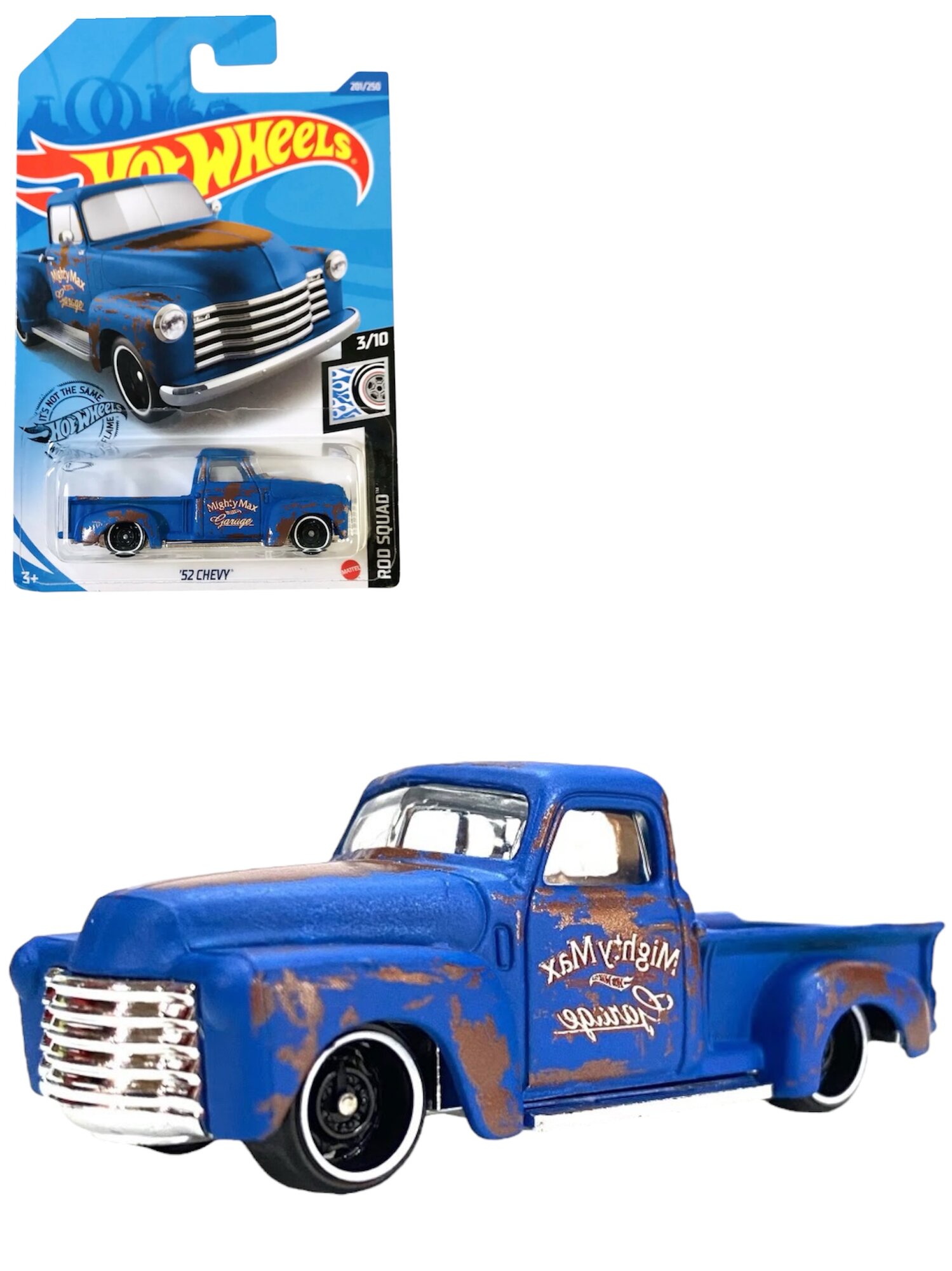 Машинка Hot Wheels Chevrolet CHEVY 52', коллекционная, метал/пластик, 1/64 длина 7 см TJ