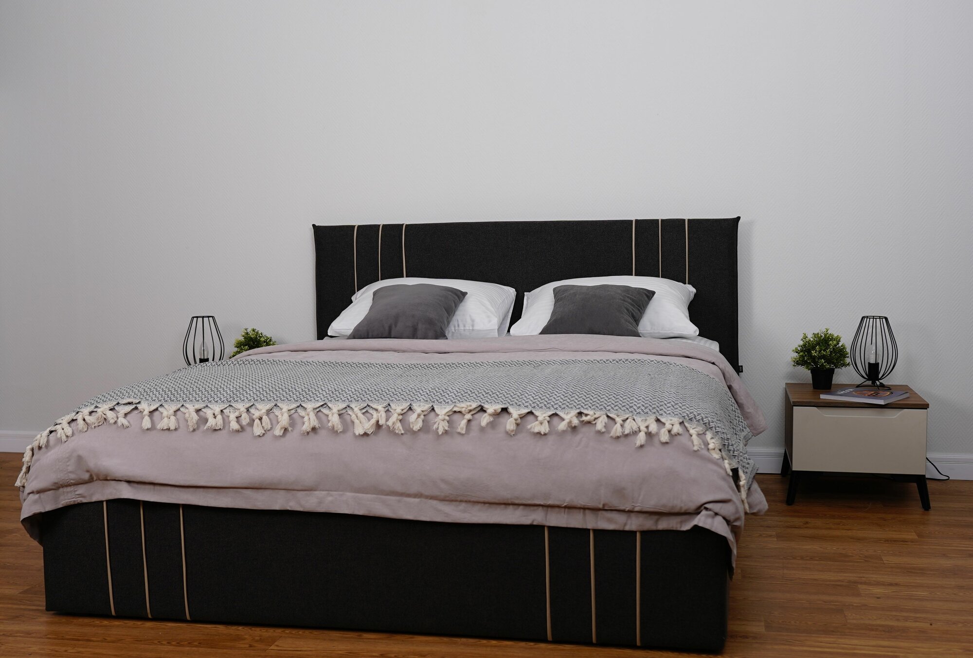 Кровать Леванте 1,6 Графит (ДСВ)