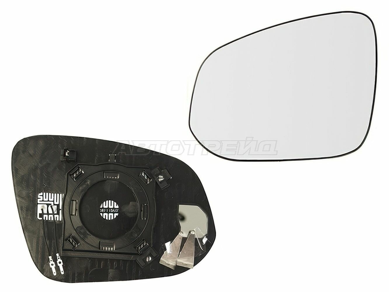 Зеркальный элемент левый, сферическое с обогревом для Тойота Харриер, Хайлюкс, Рав 4 арт ST1210017 SAT