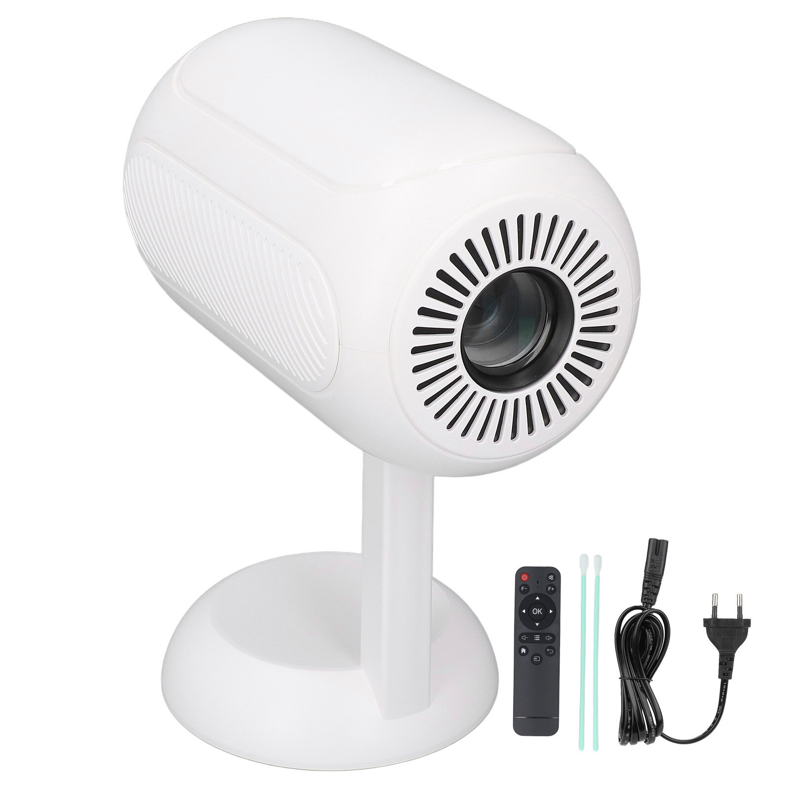 Небольшой проектор с подъемной стойкой 1080p Wi-Fi Bluetooth 1G и 8G Auto коррекция для Game Console Device Device Console EU 100V-240V