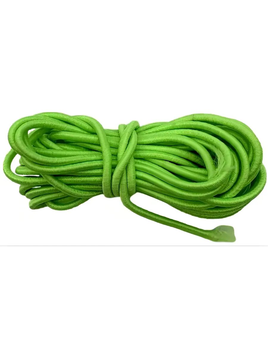 Резинка для дуг палатки ⌀3 мм длиной 4 м зеленая
