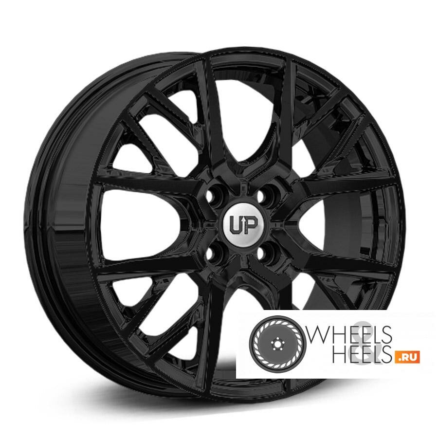 Wheels UP Up124 16x6.5 4x114.3 et40 dia66.1 Черный глянцевый